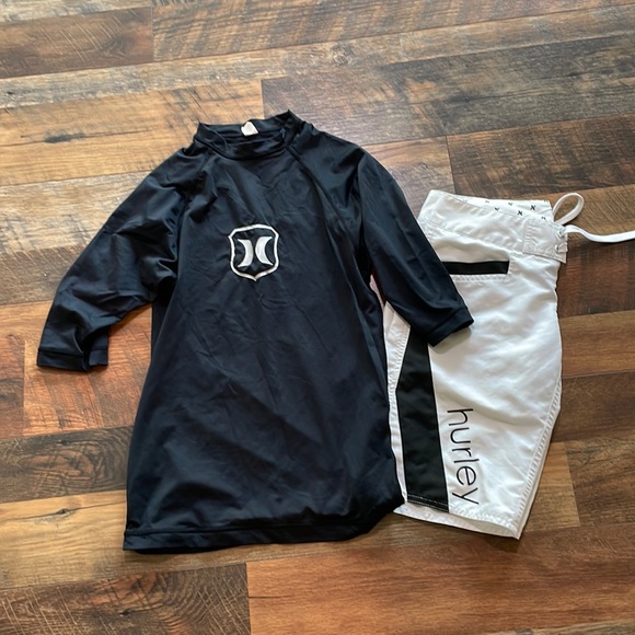 Hurley | Swim | Hurley Rash Guard And Board Shorts | Poshmark